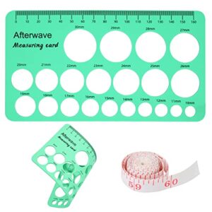 nipple ruler, nipple rulers for flange sizing measurement tool, silicone & soft flange size measure for nipples with circle templates, breast pump sizing tool - mothers day gifts