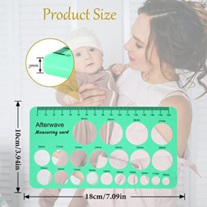 Nipple Ruler, Nipple Rulers for Flange Sizing Measurement Tool, Silicone & Soft Flange Size Measure for Nipples with Circle Templates, Breast Pump Sizing Tool - Mothers Day Gifts