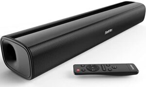 saiyin sound bars for tv, 40 watts small soundbar for tv,surround sound system tv sound bar speakers with bluetooth/optical/aux connection for pc/gaming/projectors,17inch