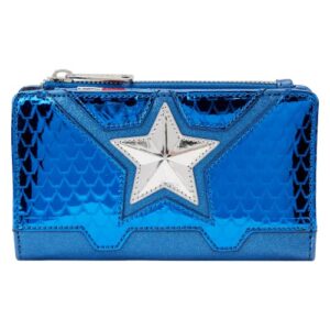 loungefly marvel shine captain america wallet