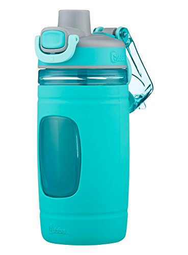 bubba Flo Kids Water Bottle, Mixed Berry & Flo Kids Water Bottle with Leak-Proof Lid, 16oz Dishwasher Safe Water Bottle for Kids, Impact and Stain-Resistant, Aqua Waters