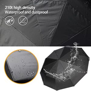 Umbrellas for Rain Windproof Travel Umbrella Folding Portable Compact Umbrella with Automatic Open Close for Men and Women White 46