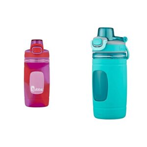 bubba. flo kids water bottle with leak-proof lid, 16oz dishwasher safe water bottle & bubba flo kids water bottle with leak-proof lid, 16oz dishwasher safe water bottle, aqua waters