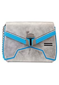 loungefly star wars jango fett chain strap crossbody bag