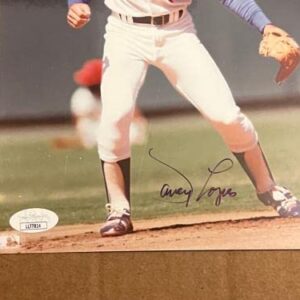 Davey Lopes Signed 8x10 DODGERS w/JSA Autograph Authentic - Autographed MLB Photos