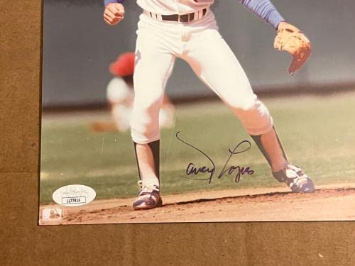 Davey Lopes Signed 8x10 DODGERS w/JSA Autograph Authentic - Autographed MLB Photos