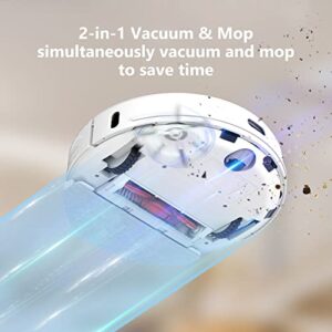 Imou Robot Vacuum and Mop Combo, Slim, 2700Pa Strong Suction, LiDAR Navigation, Obstacle Avoidance, Self-Charging Robotic Vacuum Cleaner, Ideal for Pet Hair, Carpets, Hard Floors, L11