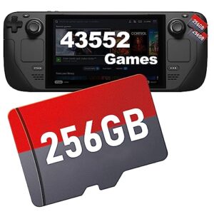 256g retro games card for steam deck/win 600, 43552 retro games and 73 emulator console plug and play, batocera 37 game system, diy your retro game console (256g)