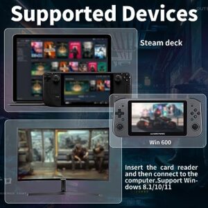 256G Retro Games Card for Steam Deck/Win 600, 43552 Retro Games and 73 Emulator Console Plug and Play, Batocera 37 Game System, DIY Your Retro Game Console (256G)