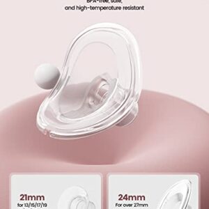 Momdiary Hands Free Breast Pump – Wearable Breast Pump with Ergonomic Baby Mouth for Painless Lactation – Portable Electric Pump with 4 Modes and 9 Levels – Compact and Comfortable Wireless Pump