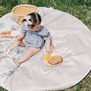 3-1 Baby Splat Mat for Under High Chair | Art Mat | Picnic Mat | Splat Mat Waterproof Washable | High Chair Mat for Floor | Splash Mat for Under High Chair | Food Mat for Baby High Chair Food Catcher