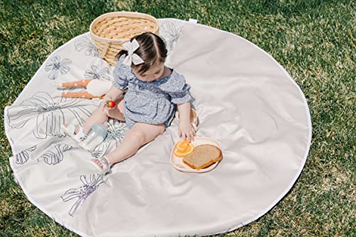 3-1 Baby Splat Mat for Under High Chair | Art Mat | Picnic Mat | Splat Mat Waterproof Washable | High Chair Mat for Floor | Splash Mat for Under High Chair | Food Mat for Baby High Chair Food Catcher