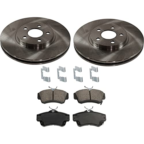 ULINEN Brake Rotor Brake Pad Kit Fits Front Solid Set of 3 (Cast Iron) 16569935 4509994AA,4509994AD,5017843AA,5083853AA,5083853AB,5086364AA,4509994AA,4509994AD,5017843AA,5083853AA,5083853AB,5086364AA,