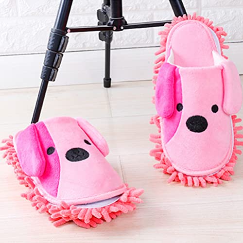 KICHOUSE Microfiber Mop Chenille Floor Cleaning Mop Slippers Detachable Washable House Dusting Shoe Cover Lazy Dirt Cleaning Mopping Shoes Unisex Mop Socks Wood Floor Cleaner