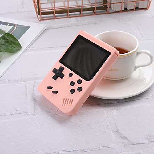 500 IN 1 Retro Video Game Console Handheld Game Player Portable Pocket TV Game Console AV Out Mini Handheld Player for Kids Gift(Pink)