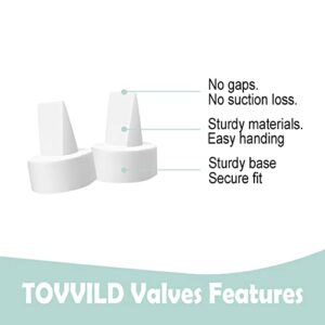 TOVVILD Pump Parts Compatible with Spectra Pump - Duckbill Valves Silicone Membrane for Spectra S1 Spectra S2 Spectra 9 Plus, Replace Backflow Protector, Not Original Spectra Pump Accessories