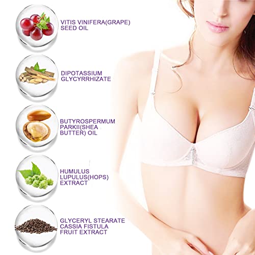 Breast Enhancement Cream, Breast Enhancer Cream - Breast Growth Cream to Lift, Firm, Tighten Breast for Breast Growth & Breast Enlargement Lotion Cream, Fits for Sensitive and All Skin Type - 60g