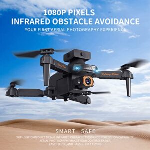 Mini Drone with Camera - 1080P HD Dual Camera FPV Foldable Drone, 2.4GHz WiFi Quadcopters with Control, 3-level Flight Speed, One Key Start Speed Adjustment, for Kids Beginners