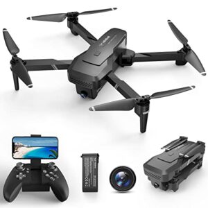 neheme nh760 drones with 1080p hd camera for adults, wifi fpv live video, foldable drones for kids beginners, headless mode, altitude hold, rc quadcopter toys gifts with speed adjustment, 3d flips