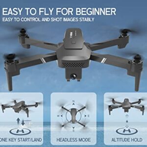 NEHEME NH760 Drones with 1080P HD Camera for Adults, WIFI FPV Live Video, Foldable Drones for Kids Beginners, Headless Mode, Altitude Hold, RC Quadcopter Toys Gifts with Speed Adjustment, 3D Flips