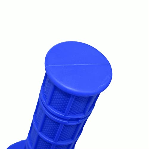 Handlebar Grips, 7/8'' Universal Handlebar Grips Soft Rubber Motorcycle ATV Grip Fits for ATV Thumb Throttle Kid Youth 4 Wheeler Quad (Blue)