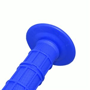 Handlebar Grips, 7/8'' Universal Handlebar Grips Soft Rubber Motorcycle ATV Grip Fits for ATV Thumb Throttle Kid Youth 4 Wheeler Quad (Blue)