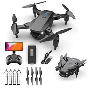 mini drone, 4k dual camera hd aircraft fpv drone wifi camera 4-channels remote control foldable drone maintainable app controlled helicopter drone support take pictures and videos