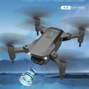 Mini Drone, 4k Dual Camera HD Aircraft FPV Drone Wifi Camera 4-Channels Remote Control Foldable Drone Maintainable App Controlled Helicopter Drone Support Take Pictures and Videos