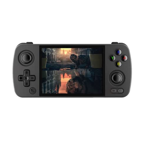 RG405M Handheld Game Console Metal Case 128G eMMC Android 12 WiFi (Black)