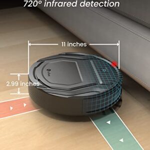 Lefant Robot Vacuum Cleaner with 2200Pa Powerful Suction,Tangle-Free,Wi-Fi/App/Alexa,Featured 6 Cleaning Modes,Self-Charging Slim Robotic Vacuum Cleaner, Ideal for Pet Hair, Hard Floor M210 Pro