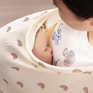 HBselect Nursing Cover - Breathable, Stylish, and Discreet Breastfeeding Privacy with Adjustable Strap - Breastfeeding Cover for Moms