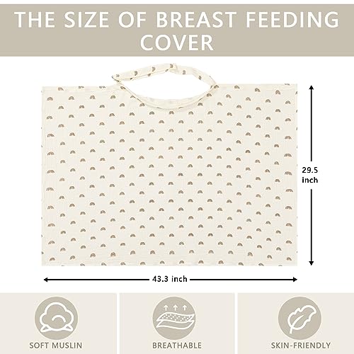 HBselect Nursing Cover - Breathable, Stylish, and Discreet Breastfeeding Privacy with Adjustable Strap - Breastfeeding Cover for Moms