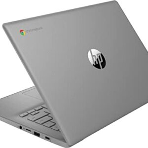 HP Chromebook Laptop Student Business (2023 Model),14‘ HD Display,Quad-Core Intel Celeron N4120 (Upto 2.6GHz),4GB RAM,64GB eMMC,HD Webcam,WiFi 5,UHD Graphics,Chrome OS +HubxcelAccessory,Modern Gray