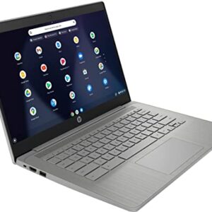 HP Chromebook Laptop Student Business (2023 Model),14‘ HD Display,Quad-Core Intel Celeron N4120 (Upto 2.6GHz),4GB RAM,64GB eMMC,HD Webcam,WiFi 5,UHD Graphics,Chrome OS +HubxcelAccessory,Modern Gray