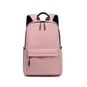 lanshiya classic basic backpack for girls boys solid color elementary middle high school and college bookbag lightweight casual teens travel outdoor daypack,pink