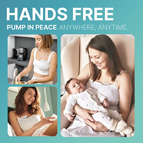 Smart Mommy Wearable Breast Pump, Hands Free Breast Pump- Electric, LCD, High Technology 3 Modes, 9 Levels- Noise Reduction, Painless and Skin Friendly, BPA Free,(Single)