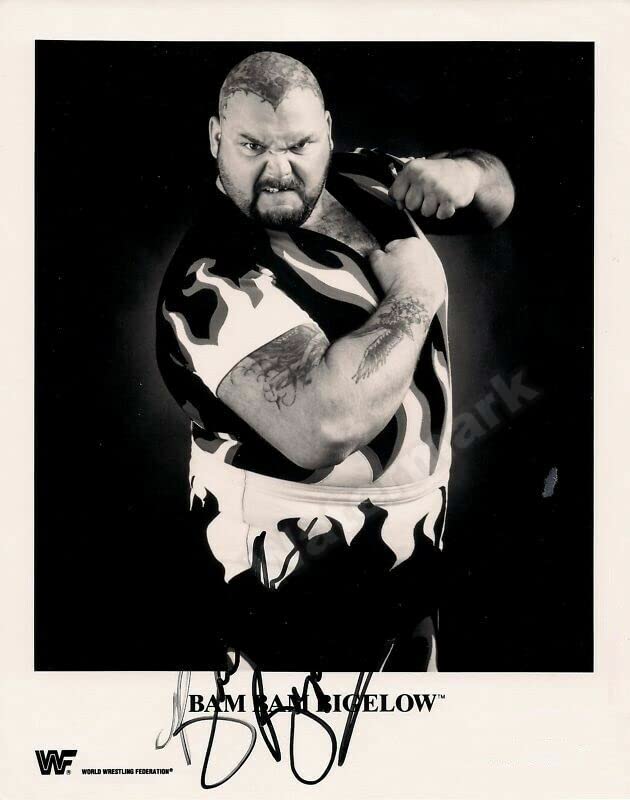 Bam Bam Bigelow Signed Autograph Photo REPRINT RP - Photo Art Print by PHOTOOH! (8 X 10 GLOSSY PRINTS)