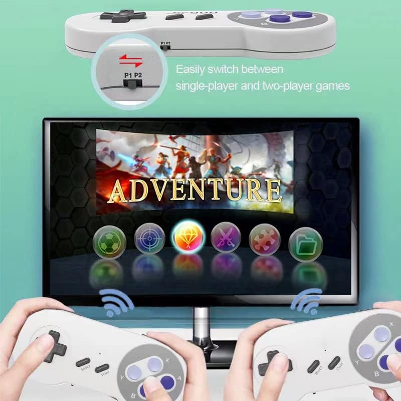 Retro Game Console with 620 Video Games,Classic Mini Game System with Wireless Controller, HDMI HD and AV Output Plug and Play Game Console,Retro Toys Gifts Choice.