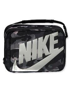 nike futura fuel pack insulated lunchbox - black/camo - one size