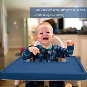 Full Cover Silicone High Chair Placemat for IKEA Antilop Chair,Baby High Chair Tray Finger Foods Placemat for Baby, Toddlers