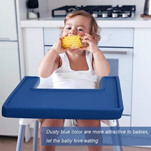 Full Cover Silicone High Chair Placemat for IKEA Antilop Chair,Baby High Chair Tray Finger Foods Placemat for Baby, Toddlers