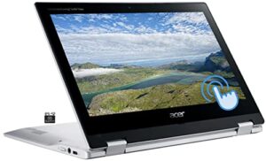 acer spin 2023 flagship x360 2-in-1 convertible chromebook laptop business,11.6‘ hd touchscreen ips,8-core mediatek mt8183c processor,4gb ram,64gb emmc,wi-fi 5,chrome os+hubxcelaccessory,pure silver