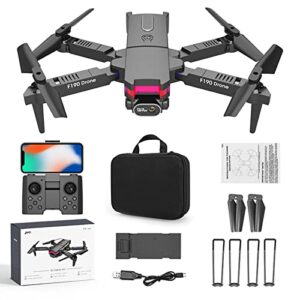 mini drone with daul 4k hd fpv camera remote control toys gifts with altitude hold headless mode one key start speed adjustment 2.4ghz technology adopted for anti-interference