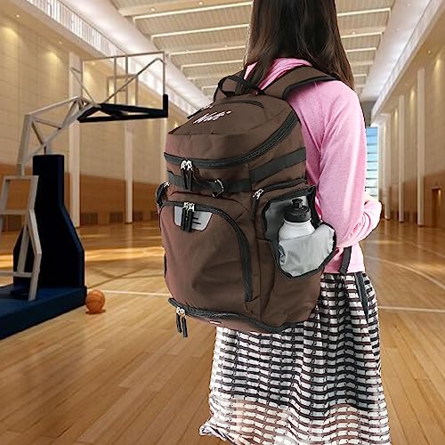 WOLT | Basketball Backpack Bag with Separate Ball Compartment and Shoes Pocket, Large Sports Equipment Bag for Basketball, Soccer, Rugby, Volleyball, Baseball Sport Backpack Bag