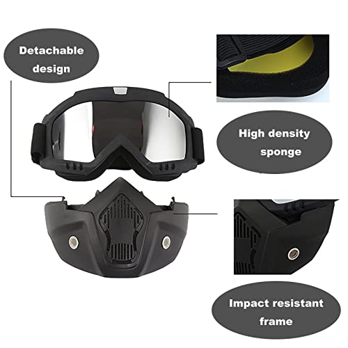 PPGAREGO Paintball Mask Anti Fog | Airsoft Helmet And Mask Full Face | Tactical Mask for Men | Airsoft Goggles Ballistic Goggles Tactical Goggles | For Skiing Paintball Shooting Cycling Fishing (M003)