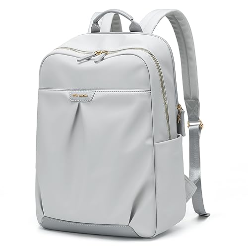 GOLF SUPAGS Women Laptop Backpack Fashion College Work Bag Travel Backpacks Fits 15 Inch Notebook (Pale Gray)