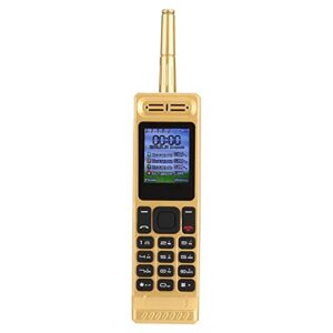 syh&aqye retro brick cellphone, multifunction unlocked big button mobile phone with four card slots, 1.77 inches main screen, support up to 32gb rom, 4500mah battery for home living room (gold)