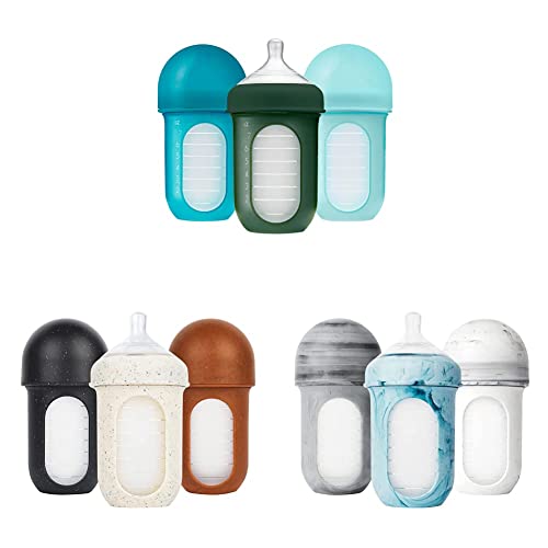 Boon NURSH Reusable Silicone Baby Bottles & NURSH Reusable Silicone Baby Bottles & NURSH Reusable Silicone Baby Bottles