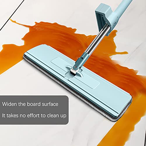 Hopwin Microfiber Hardwood Floor Mop, No Hand Washing, Flat Mop, Household Wooden Floor, Lazy Person, Mop Floor, No Cleaning, Dry and Wet, Mop and Clean The Artifact