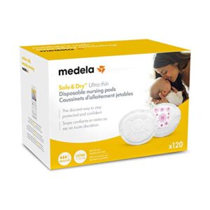 Medela Breast Milk Storage Bags, 100 Count, Ready to Use Breastmilk Bags & Purelan Lanolin Nipple Cream for Breastfeeding & Safe & Dry Ultra Thin Disposable Nursing Pads